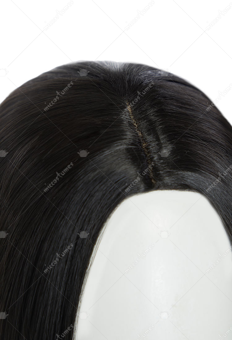 Ninja Girl Wig - Black Princess Cut Long Straight Wig Rival Girl ...