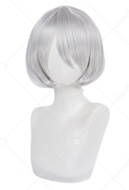 Short Straight Grey Silver Wig - Women Clubwear Cosplay Wig | Top ...