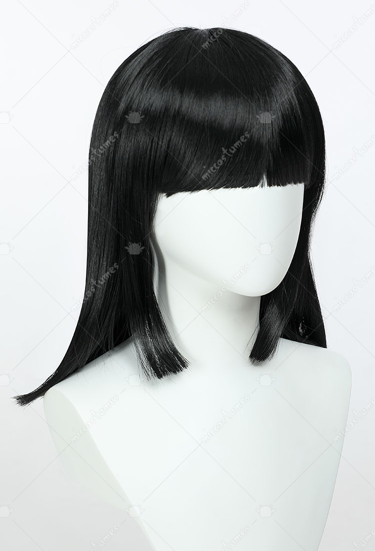Peluca Nico Robin - Peluca Negra Larga Lisa con Flequillo OP Cosplay ...
