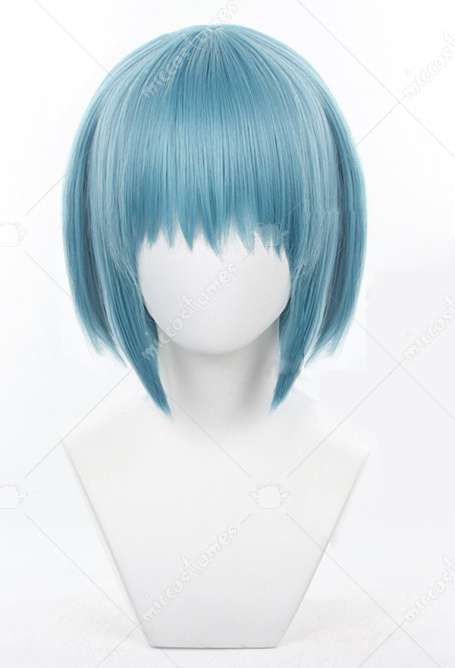Miki Sayaka Wig - Short Straight Light Blue Wig PMMM Magi Magica ...