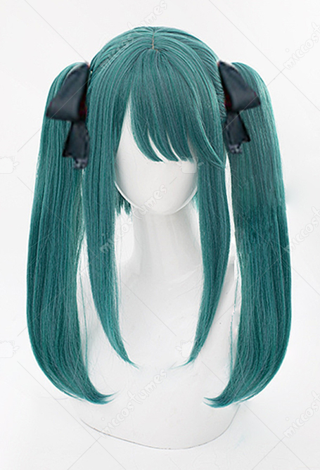 The Vampire Pop Up Parade Cosplay Wig - Kawaii Lolita Green Double ...