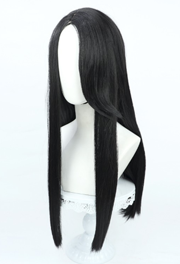 Killjoy Long Straight Black Wig - Game Agent Cosplay Wig | Top Quality ...