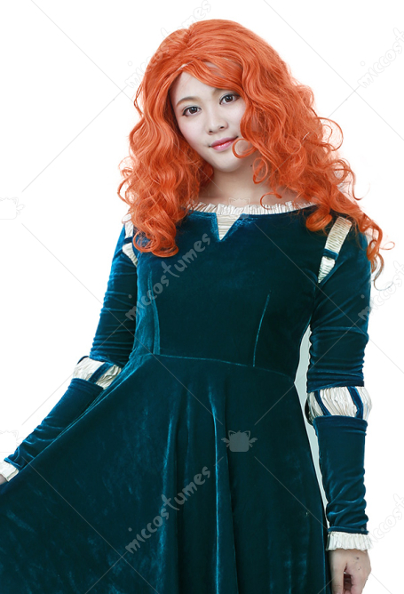 Plus Size Brave Princess Merida Adult Dress Cosplay Costume
